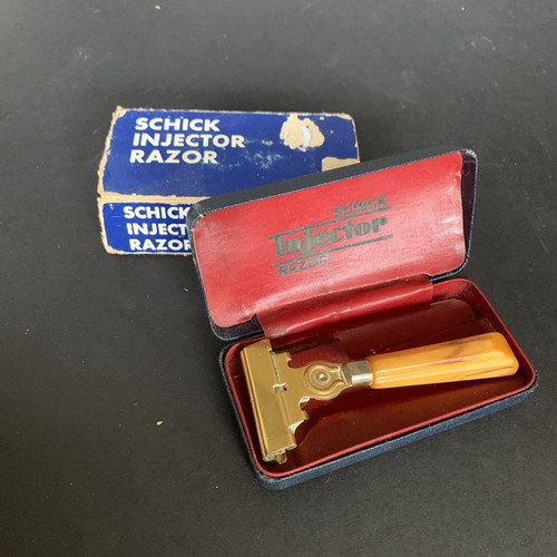 Vintage Schick Injector Safety Razor Bakelite Handle 1940s with Case | eBay