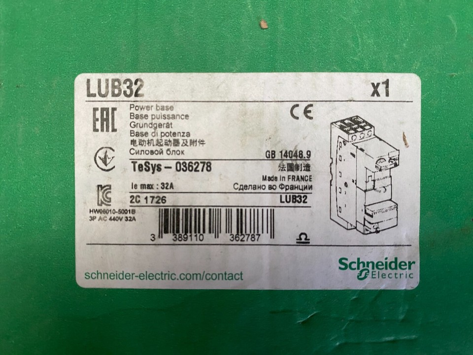 1pc x NEW SCHNEIDER ELECTRIC LUB32 POWER BASE TESYS 036278 | eBay