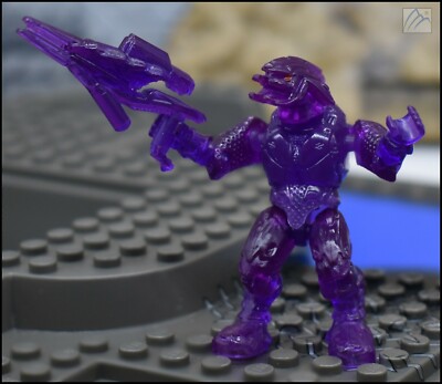 HALO MEGA BLOKS TRANSLUCENT PURPLE COVENANT ELITE ULTRA FIGURE 96978 ...