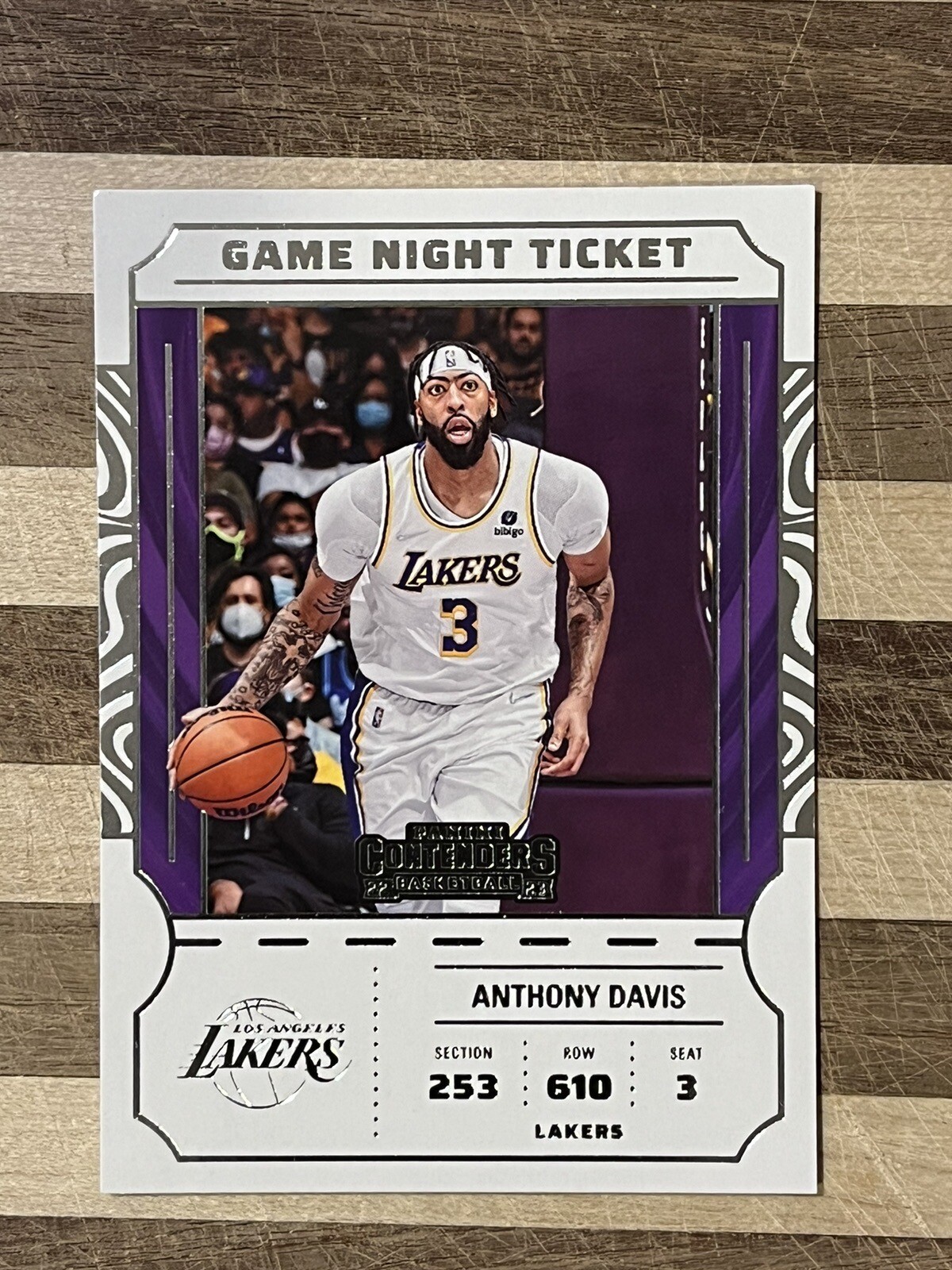 2022-23 Panini Contenders - Game Night Ticket #22 Anthony Davis for ...