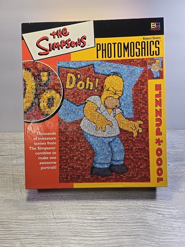 The Simpsons Homer D'oh Photomosaics Puzzle – 1000 Pieces by Robert ...