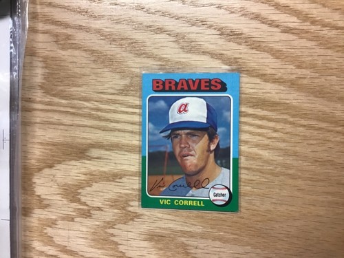 1975 Topps Baseball Vic Correll Atlanta Braves Card #177 | eBay