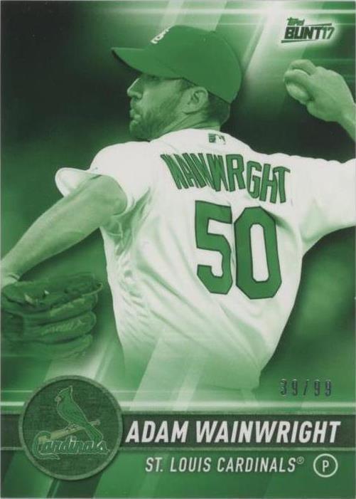 2017 Topps Bunt - Adam Wainwright #86 Green /99 for sale online | eBay