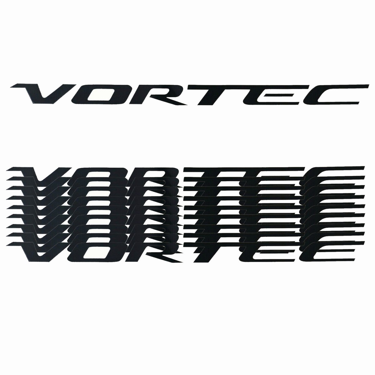 Vortec Logo 2 Sets 5.7L VORTEC Hood Emblem Style Decals Stickers Chevy