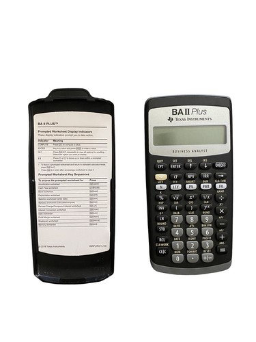 Texas Instruments BA II 2 Plus Calculator - with Cover - Business ...