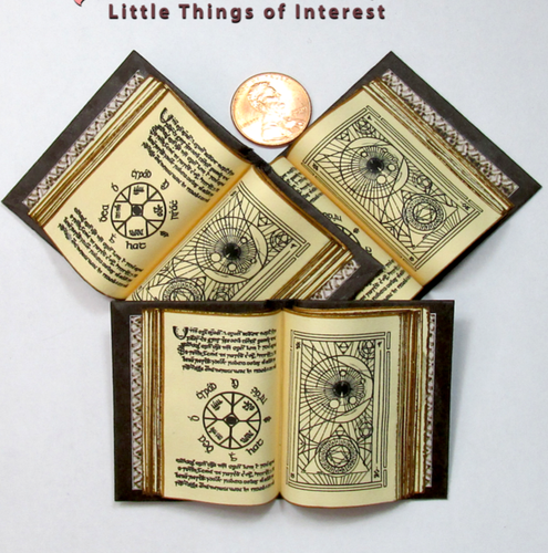 1:6 Scale CODEX OF PARANOR *OPEN BOOK* Magic Spell Book Miniature ...