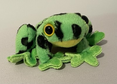 Frog Green Poison Dart Plush Stuffed Toy By Ark Toys - Vintage Small ...