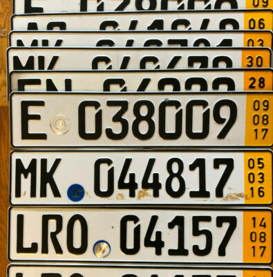 Single Temporary German License Plate | eBay