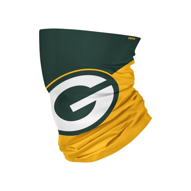 Green Bay Packers Big Logo GAITER Scarf NFL Face Head Neck Covering for ...