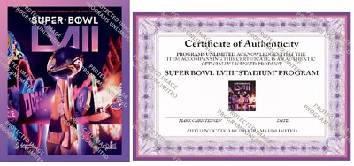 SUPER BOWL LVIII 58 OFFICIAL "STADIUM" GAME PROGRAM HOLOGRAPHIC CHIEFS ...
