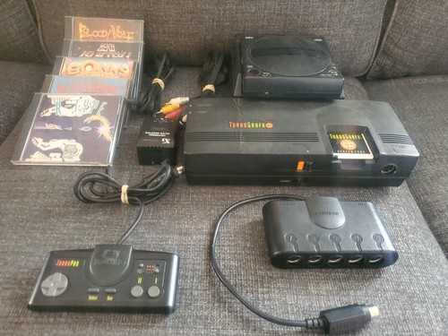 NEC TurboGrafx 16 With CD System Dual Console Authentic Works With ...