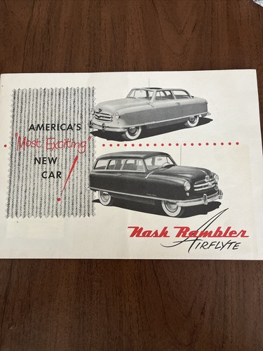 nash rambler Airflyte 1951 Brochure | eBay