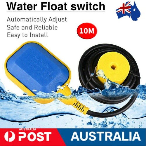 10m Cable Liquid Water Level Float Switch Sensor Sump Fluid Tank Pump ...