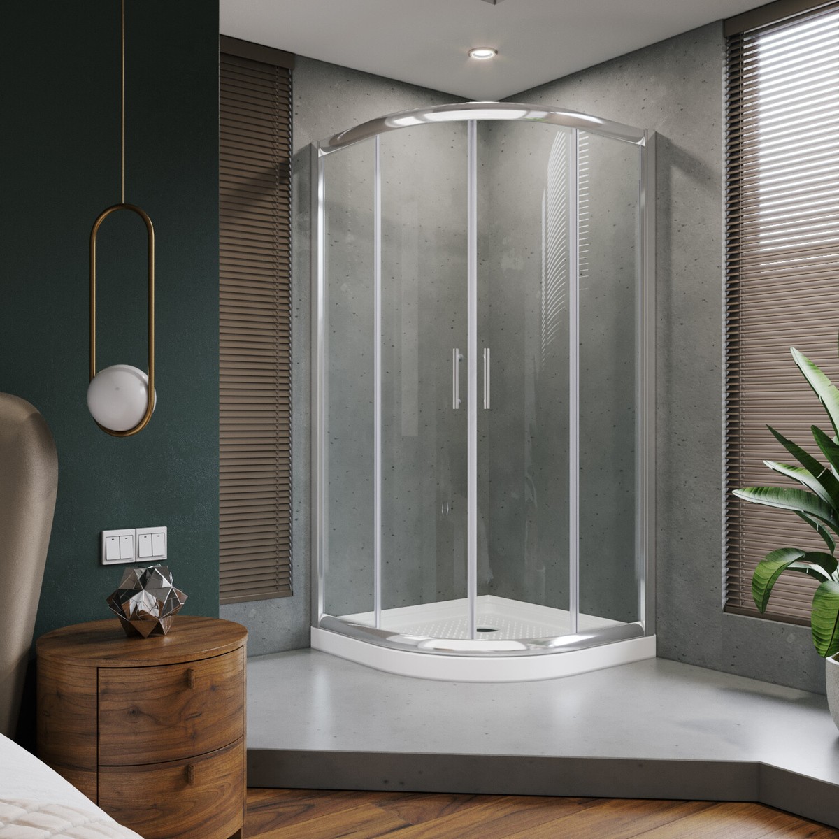 Curved Corner Shower Dimensions