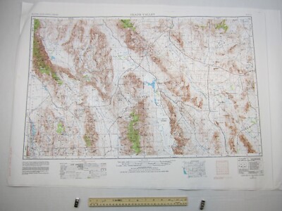 Death Valley Map CA NV U.S. Army Topographic Command 1954 Revised 1970 ...