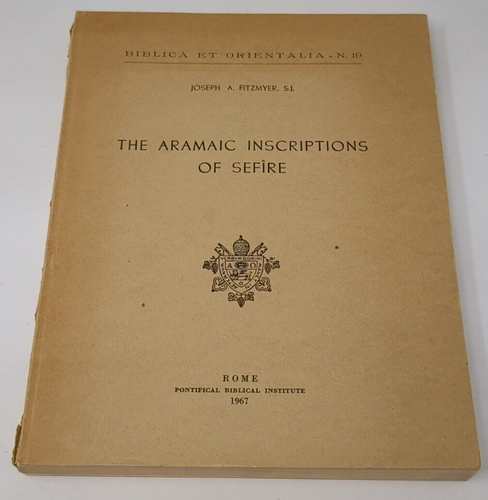 The Aramaic Inscriptions of Sefire Syria and Palestine Biblical ...