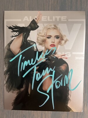 Toni Storm 8x10 metallic photo signed Timeless autograph | eBay