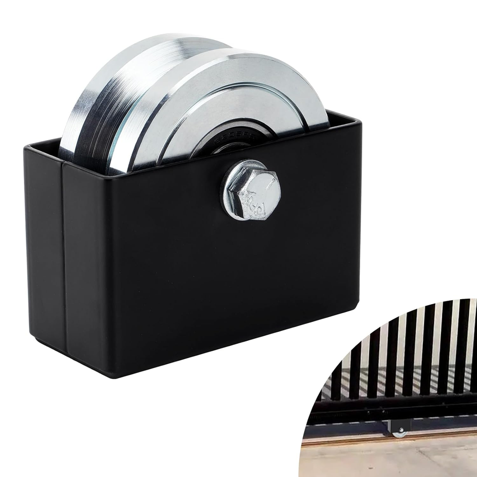 4" V-Groove Slide Gate Wheel, V Track Gate Wheel with Welded Bracket ...
