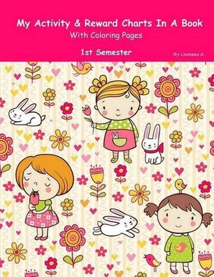 My Activity & Reward Charts In A Book With Coloring Pages (First ...