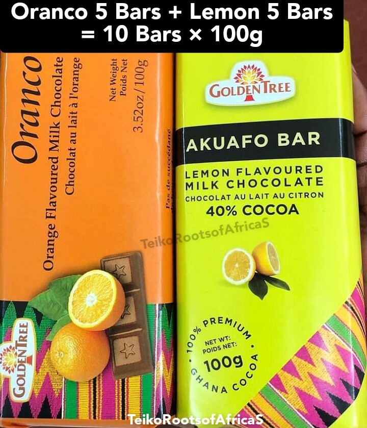 Oranco Chocolate, Ghana Chocolate, Golden Tree Kingsbite Milk Chocolate ...