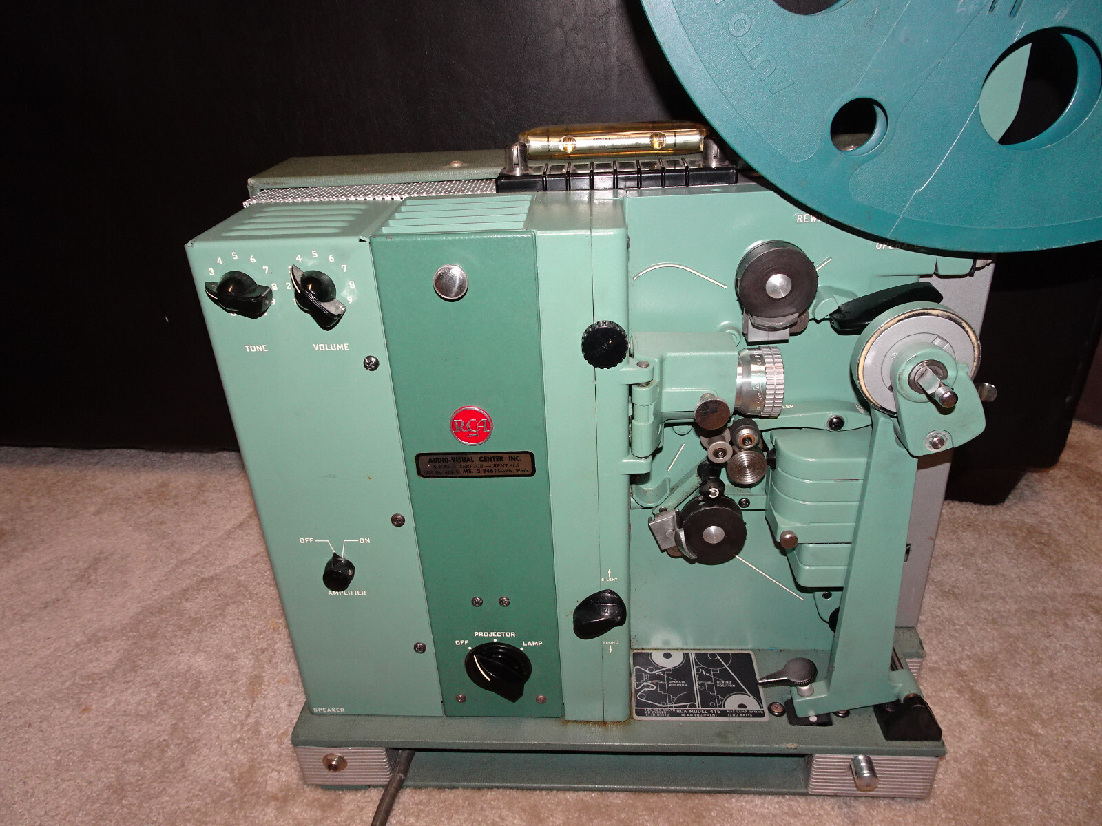 RCA MODEL 416 16mm EQUIPMENT FILM PROJECTOR AMPLIFIER * | eBay