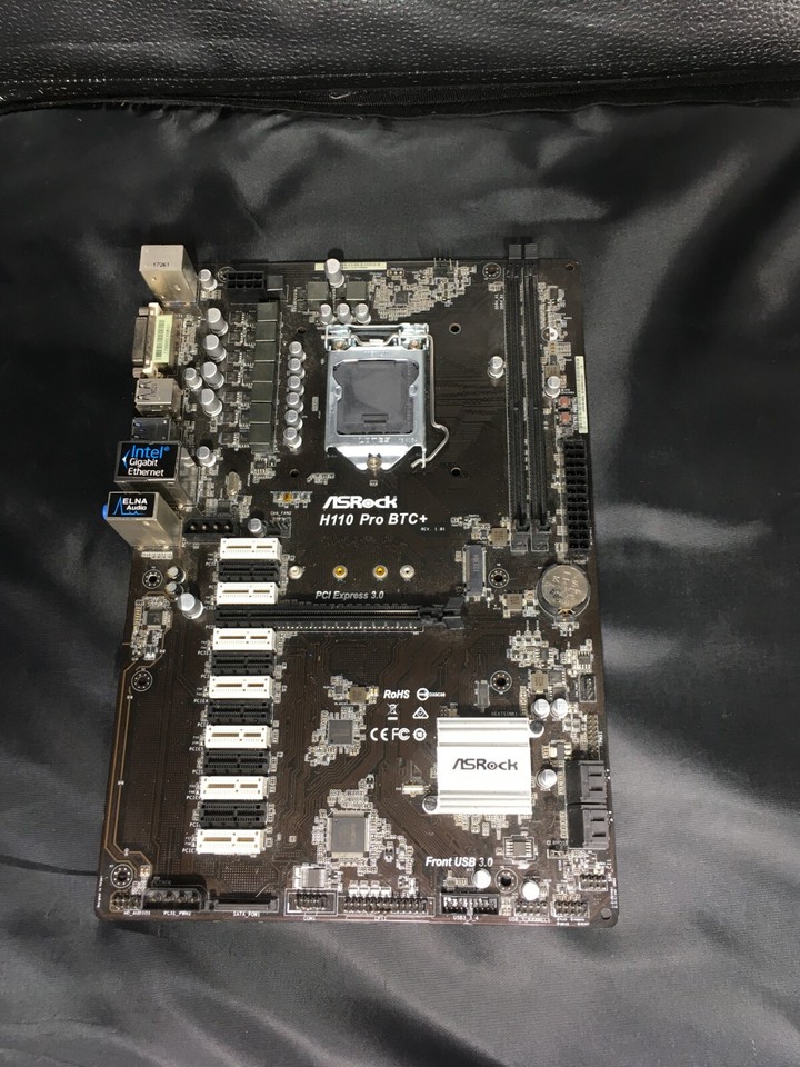 ASRock H110 Pro BTC+ 13 GPU LGA1151 Mining MOTHERBOARD 762758265796 | eBay