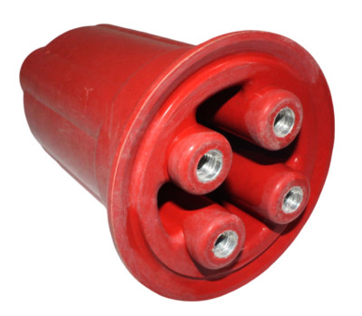 Glastic 4640-81 Standoff Insulator 6 In 15KV Polyester 2 In Bolt Circle ...