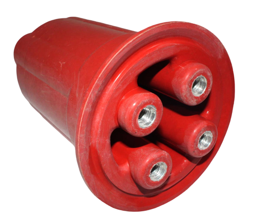 Glastic 4640-81 Standoff Insulator 6 In 15KV Polyester 2 In Bolt Circle ...