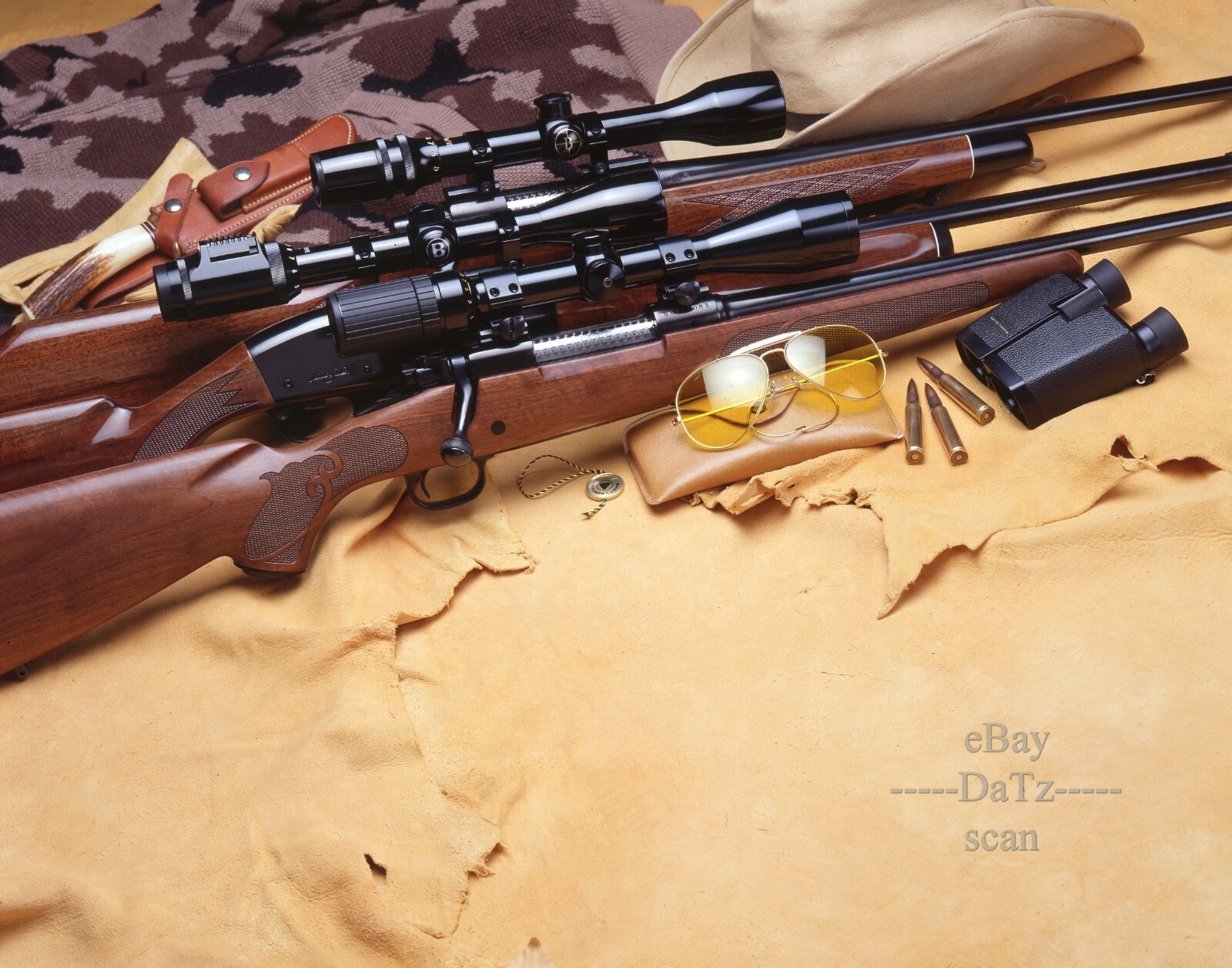 80s Color Transparency-gun advertising-Remington rifles-Bushnell scopes ...