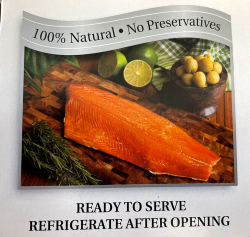 2 8oz Gift Boxed Smoked Salmon wild Alaskan hand-filleted ready to eat ...