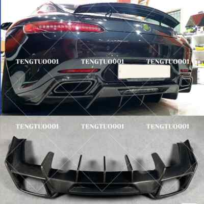 Carbon Fiber GT GTS Rear Diffuser Bumper Lip For Mercedes Benz AMG GT ...