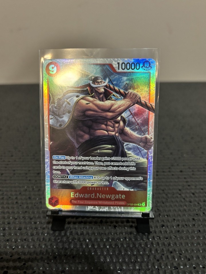Edward.Newgate OP02-004 English Super Rare PRB01 One Piece Card Game | eBay