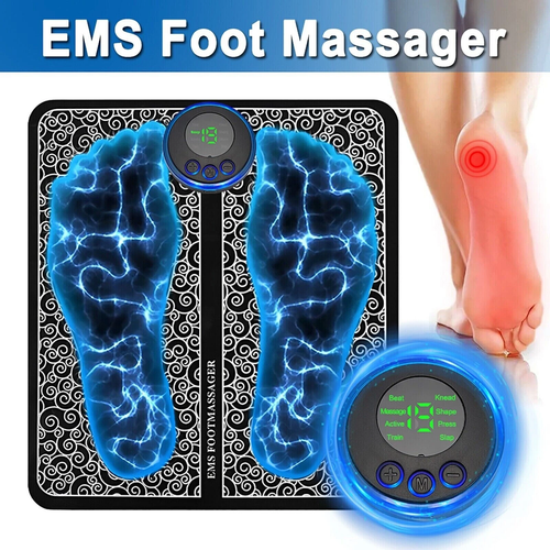 EMS Electric Foot Massage Mat Deep Reshaping Muscle Relax Stimulator ...