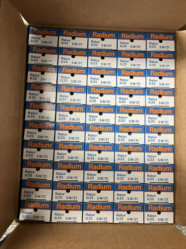 BRAND NEW SEAL BOXES LOT OF 50 PCS RADIUM RALUX G23 5W/ 21 16W8 WHITE 2 ...