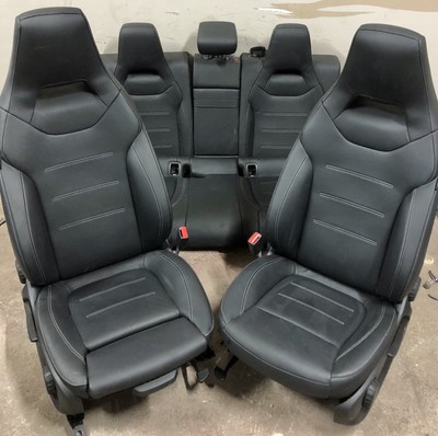 2019+ MERCEDES CLA W118 AMG LINE FULL BLACK LEATHER INTERIOR SEAT SET ...