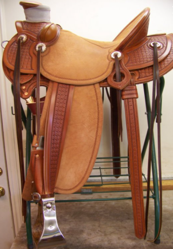 Western Horse Saddle Wade Tree A Fork Premium Leather Roping Ranch 10 ...