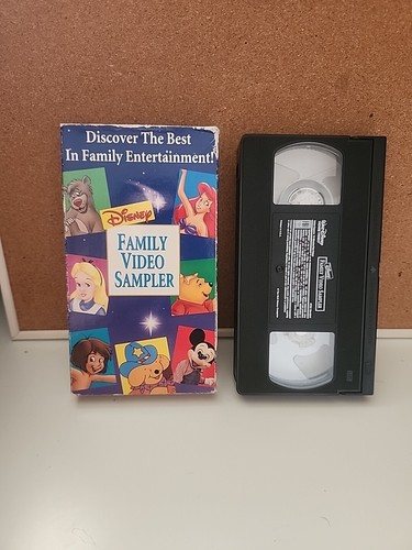 Walt Disney Family Video Sampler VHS VCR Video Tape Movie VTG Cartoons ...