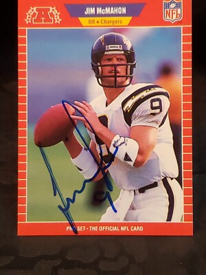 1989 NFL pro Set #478 Jim McMahon autographed signed football card | eBay