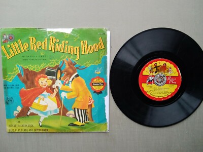 Bernie Knee 78rpm Single 7-inch Cricket Records #C-36 Little Red Riding ...