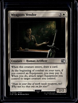 Weapons Vendor - 40 - FIN - NM - MTG Magic the Gathering | eBay