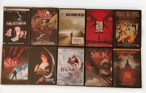 Horror Movies DVD Lot Of 10 Slasher Zombie Scary | eBay