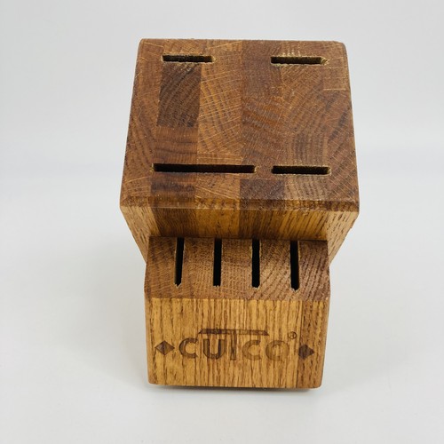 Cutco Wood Knife Block Holder 8 Slot Butcher Made in USA Chef | eBay