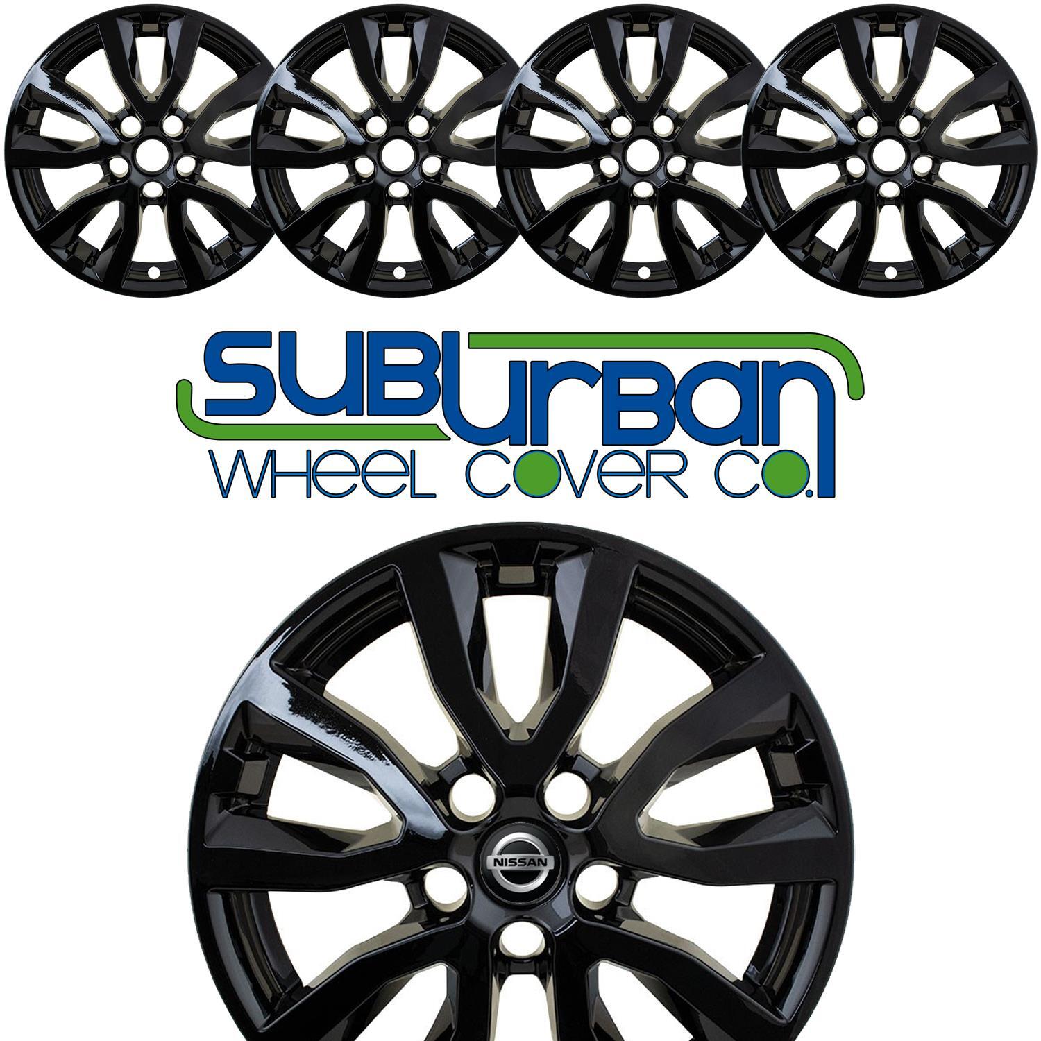 FITS 2017-2020 Nissan Rogue SV 17" Gloss Black Wheel Skins # 7826-GB ...
