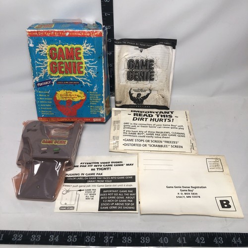 Galoob Game Genie (Nintendo Game Boy Gameboy) Complete in Box - READ ...