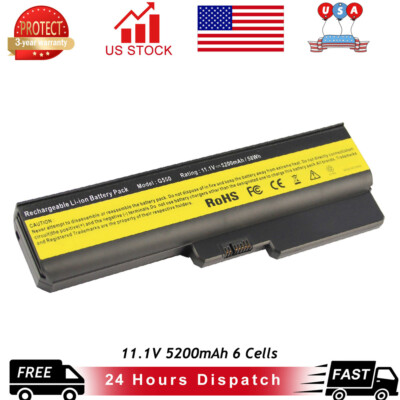 57Wh Battery for Lenovo ThinkPad 3000-N500 G550 G450 G530 G430 42T4726 ...
