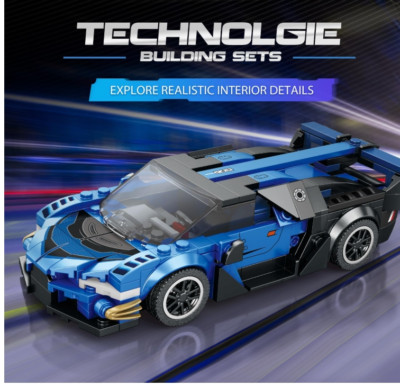 Speed Champion Race Car for Boys, MOC Hypercar Model Car Set Building ...