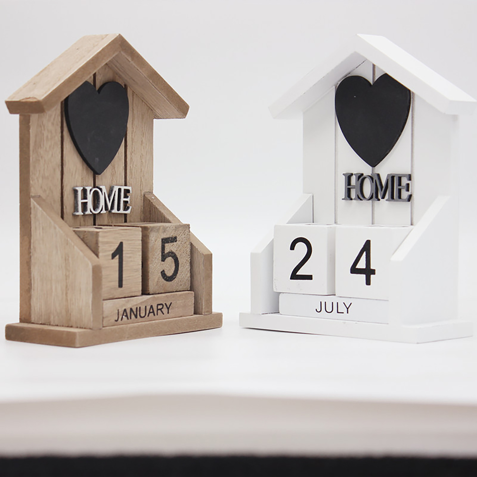 1 Set Calendar Funny Reusable Open Storage Container Daily Calendar ...