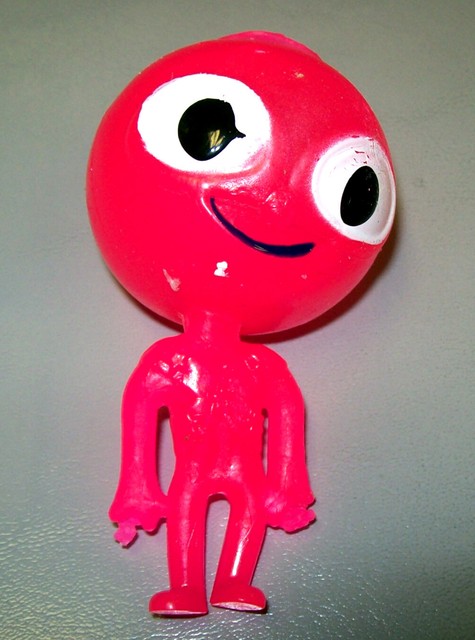 Splat PINK ALIEN Toy! splats then morphs back! throw on a smooth clean ...