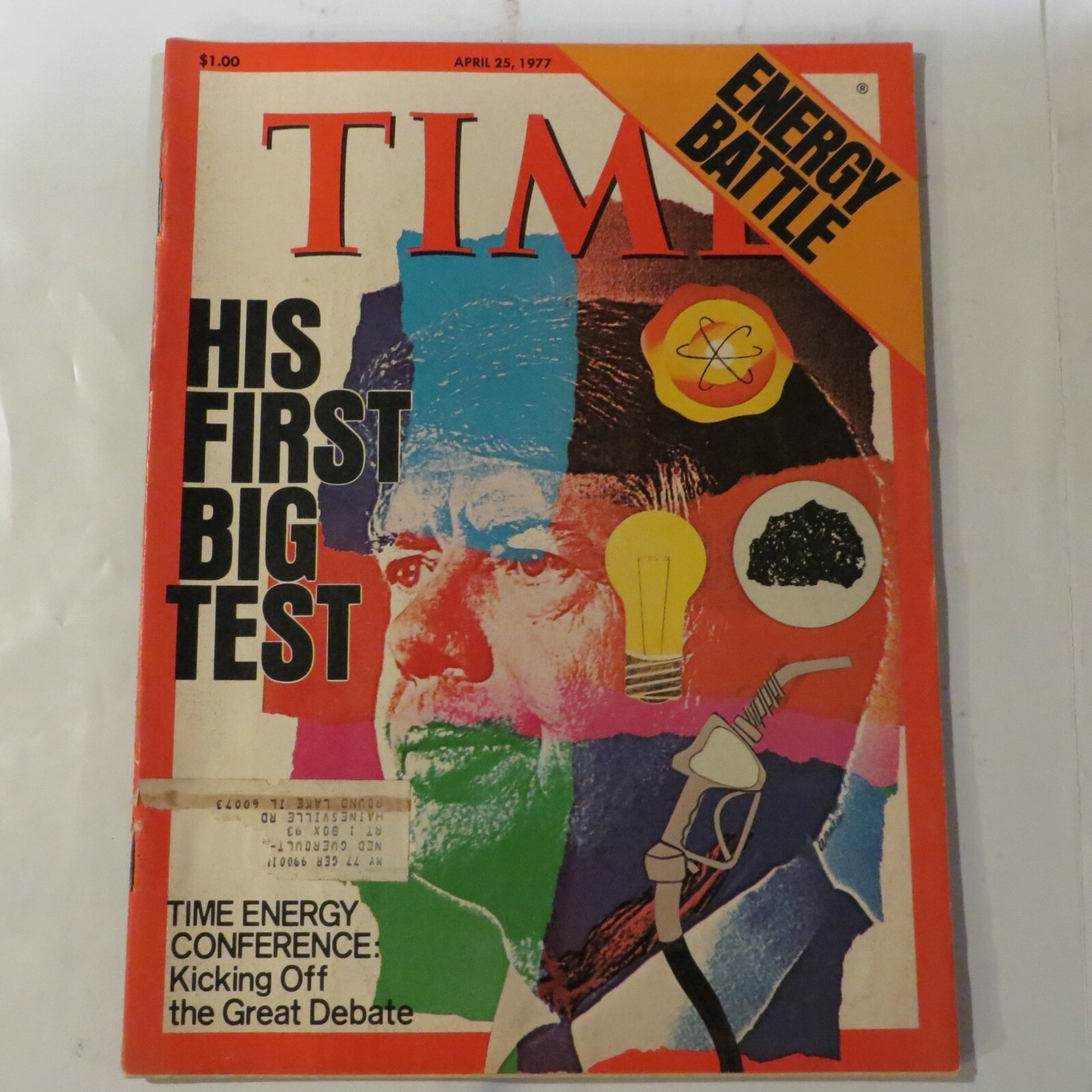TIME magazine April 25 1977 Apr 4/25/77 Energy crisis conference battle ...