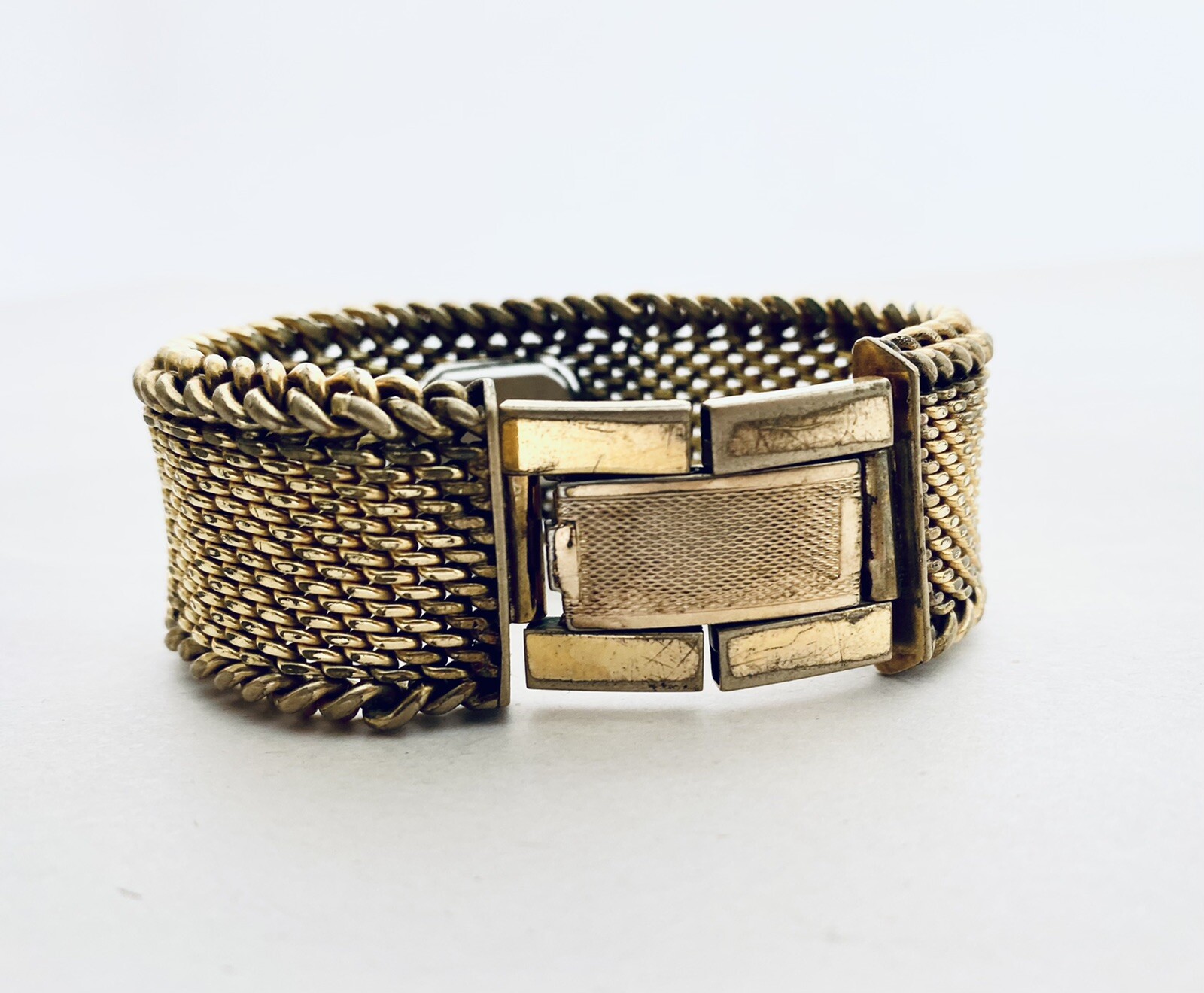 Lunette Plaque ORL 20 Microns 7" Gold Clad Panther Bracelet 21 Ruby ...